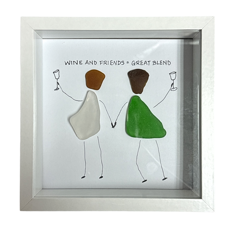 Repurposed Wine Glass Picture Frame | Let's Bag It