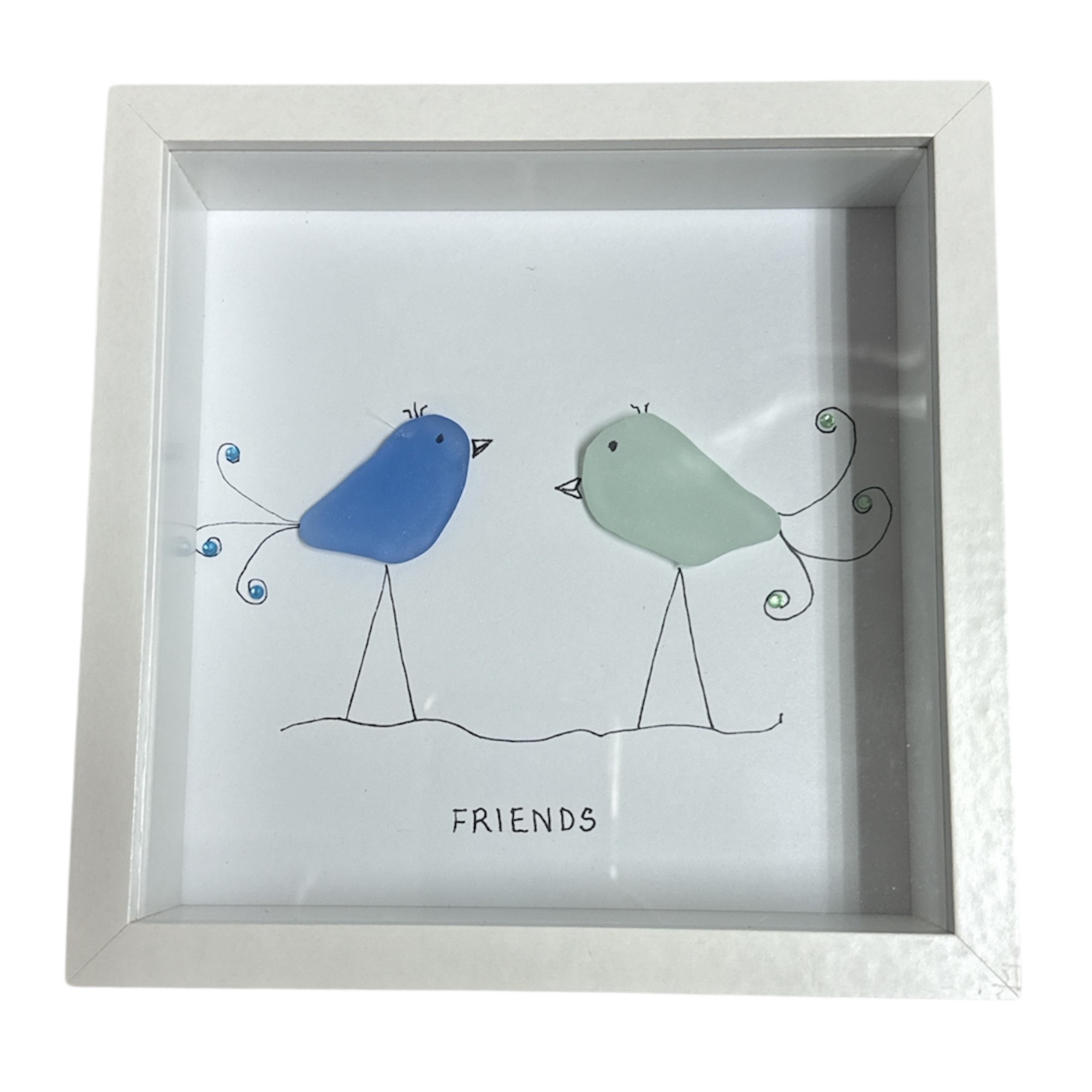 Repurposed Wine Glass Picture Frame | Let's Bag It